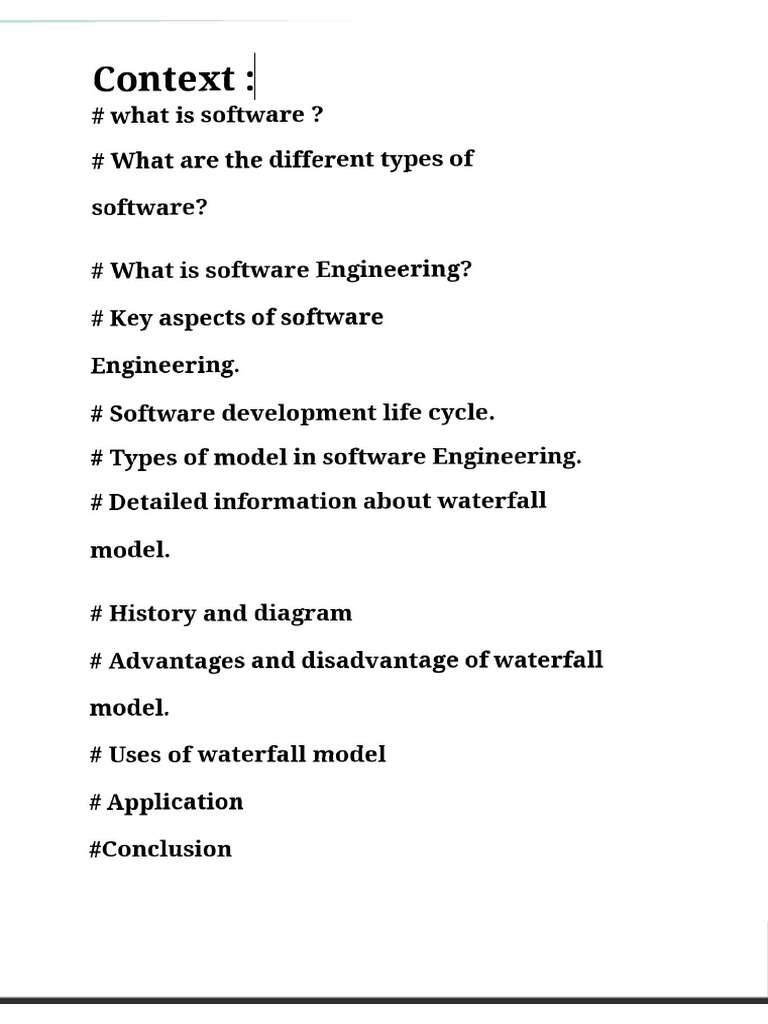 Waterfall Model | PDF
