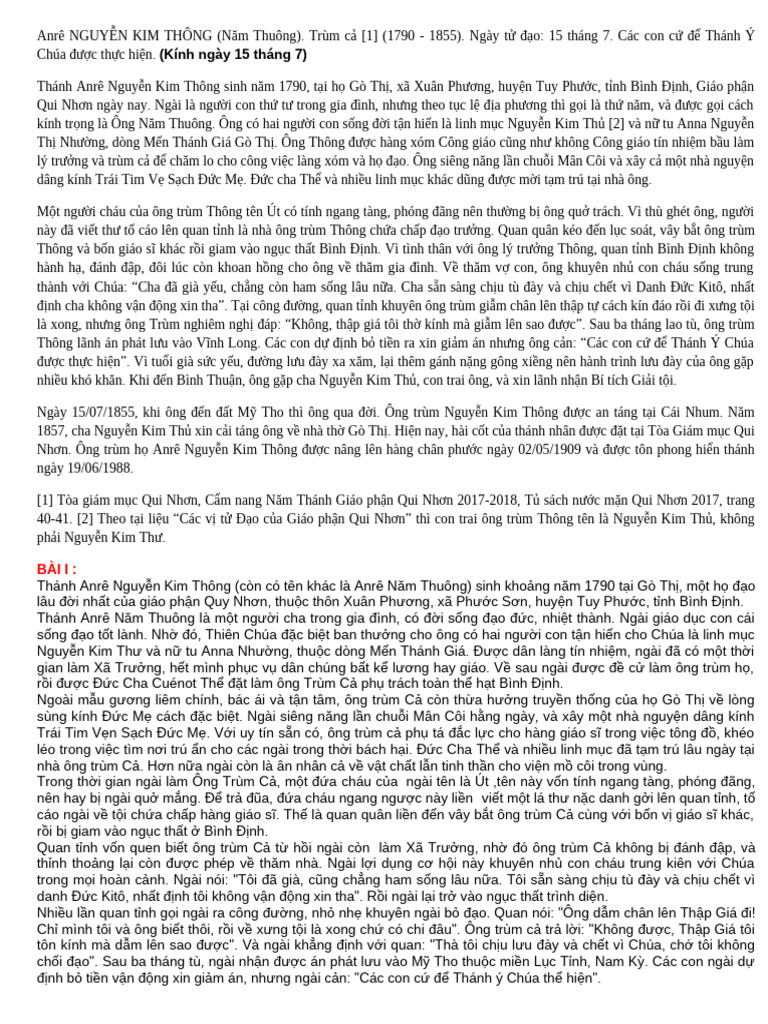 Anrê NGUYỄN KIM THÔNG | PDF