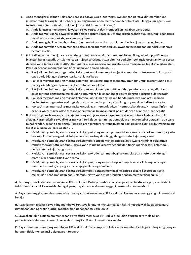 Latihan Soal UK | PDF