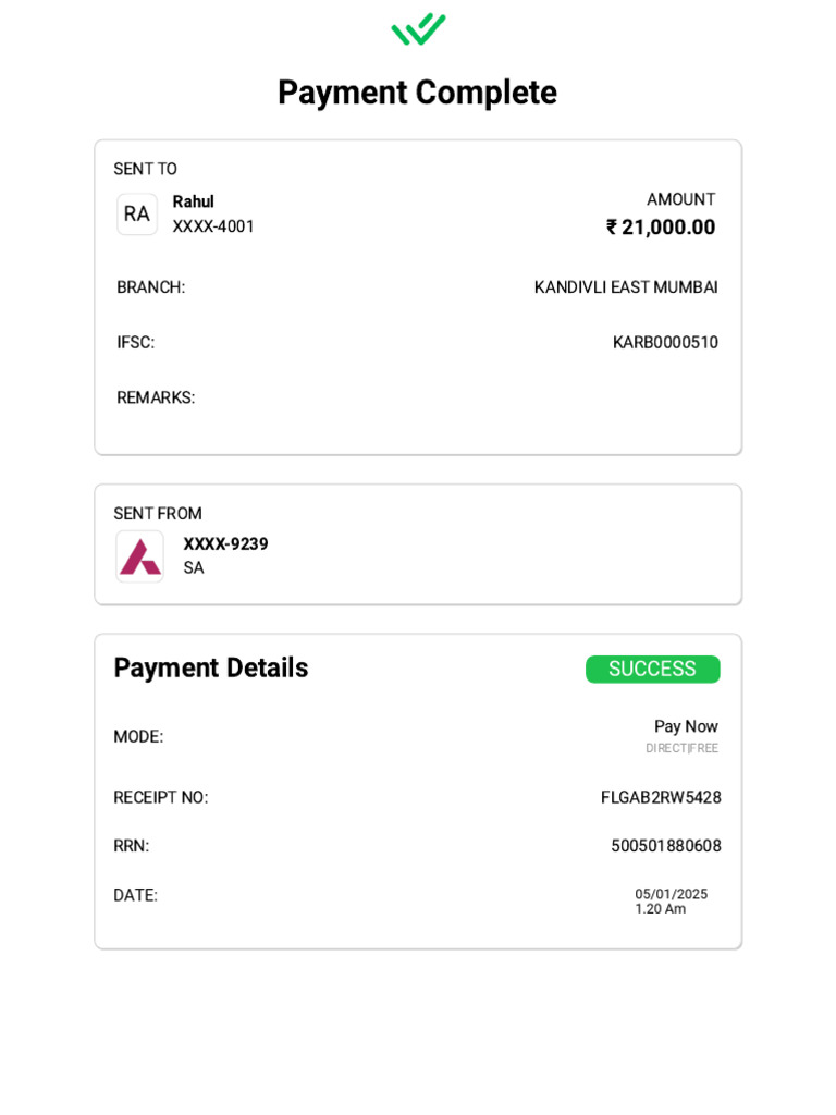 Axis Bank Statement | PDF