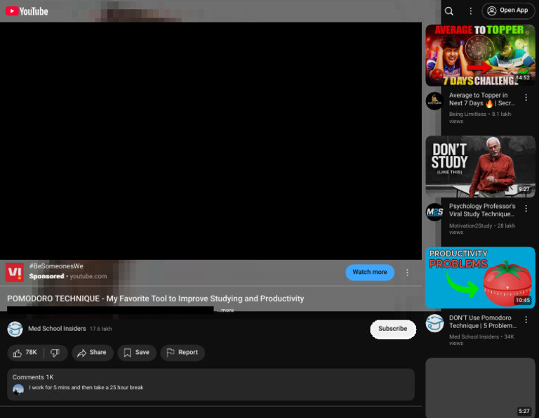 POMODORO TECHNIQUE - My Favorite Tool to Improve Studying and Productivity - YouTube | PDF ...