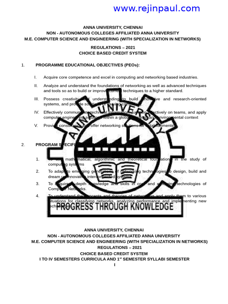 04.M.E.CSE (With Spe - in Networks) | PDF | Relational Model | No Sql