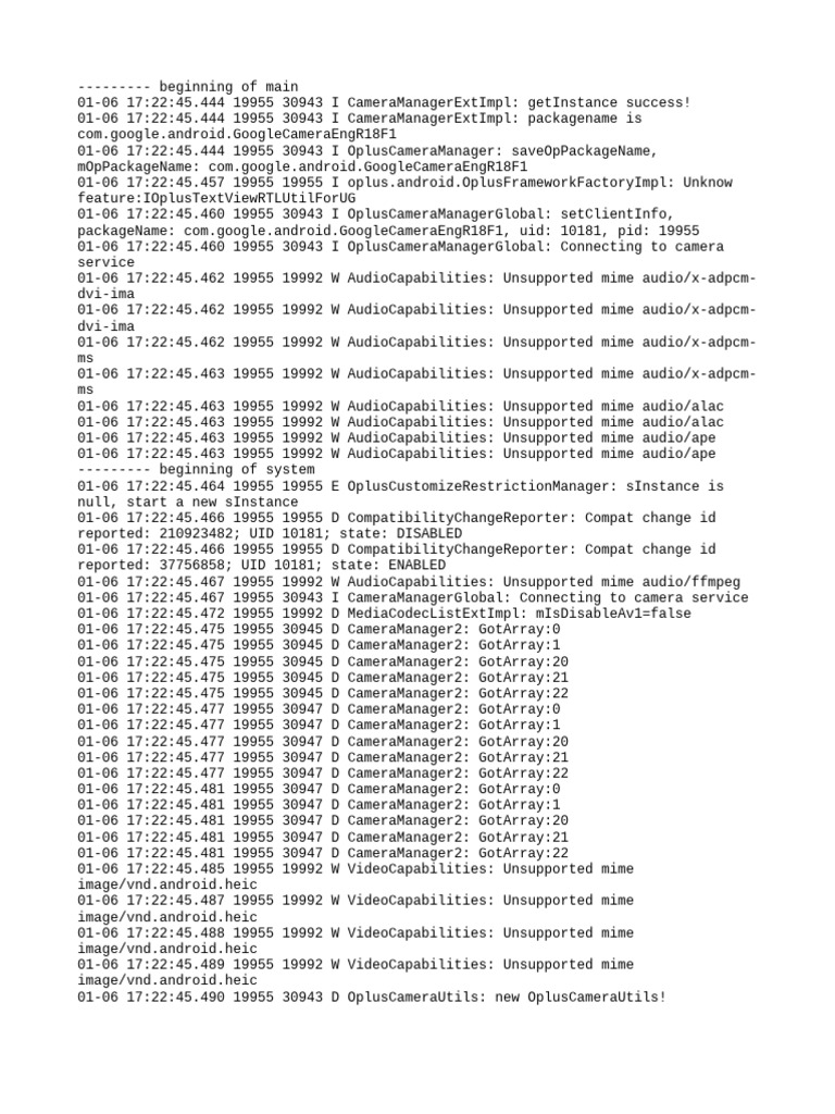 Log Cat 1736162565397 | PDF | Computing | Software