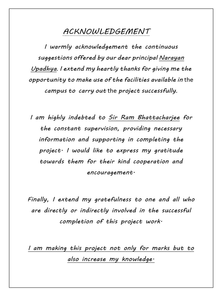 Acknowledgement of Physics | PDF