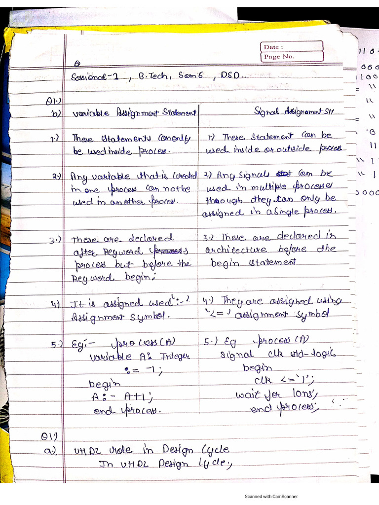 Sessional 1 (DSD) | PDF