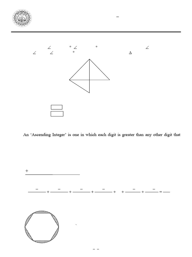 JMO 2023 (5, 6) Question Paper | PDF | Numbers | Discrete Mathematics