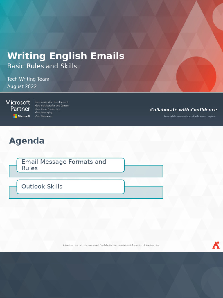 Basic Rules and Skills For Writing English Emails | PDF | Microsoft ...