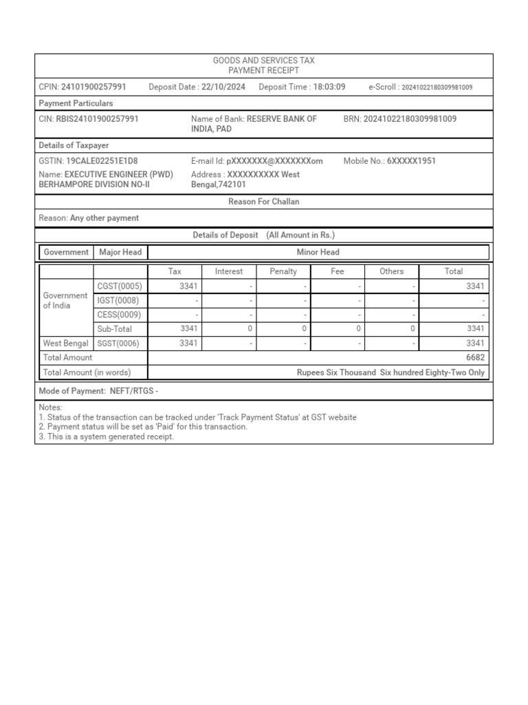 GST-Challan Receipt (12) | PDF