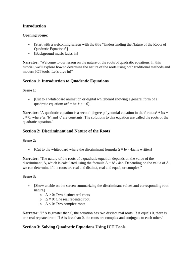 LESSON PLAN­-[LAN | PDF | Quadratic Equation | Mathematical Objects