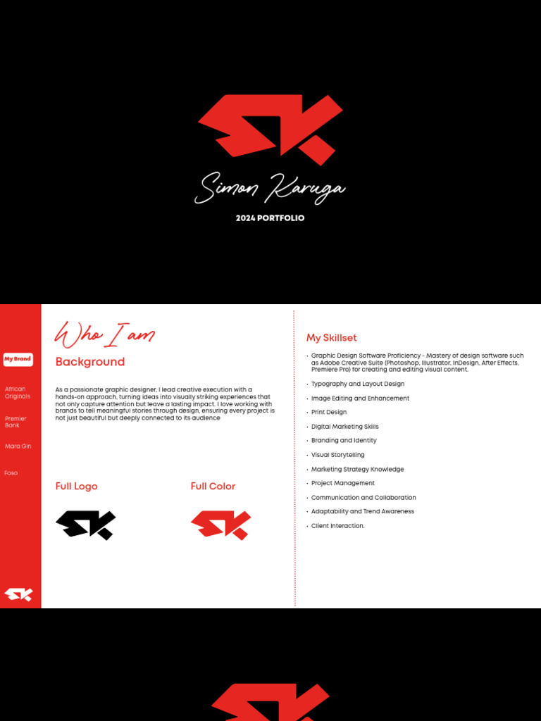 Simon Karuga's Graphic Design Portfolio | PDF | Graphic Design | Human ...