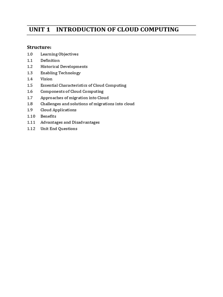 Cloud Computing - MCA III Sem | PDF | Cloud Computing | Virtualization