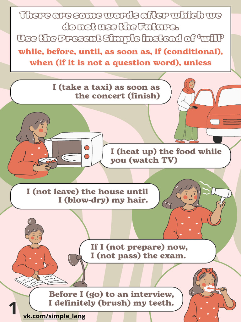 Conjunctions - For - The - Future - by - Simple - Language Future Time ...