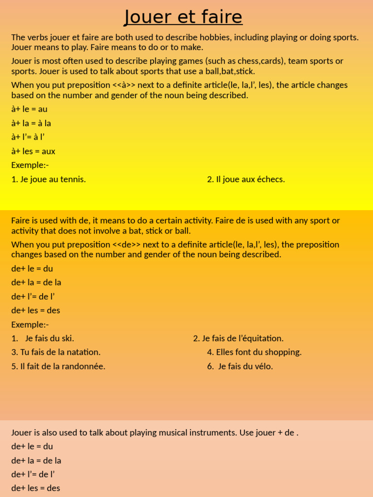 Faire et jouer | PDF