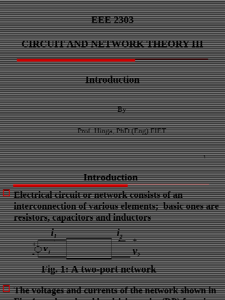 Lecture 1 - 2 Introduction | PDF | Filter (Signal Processing) | Electronic Engineering