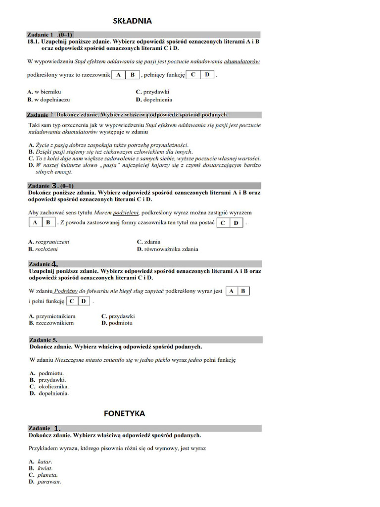 Składnia_zad_egz | PDF