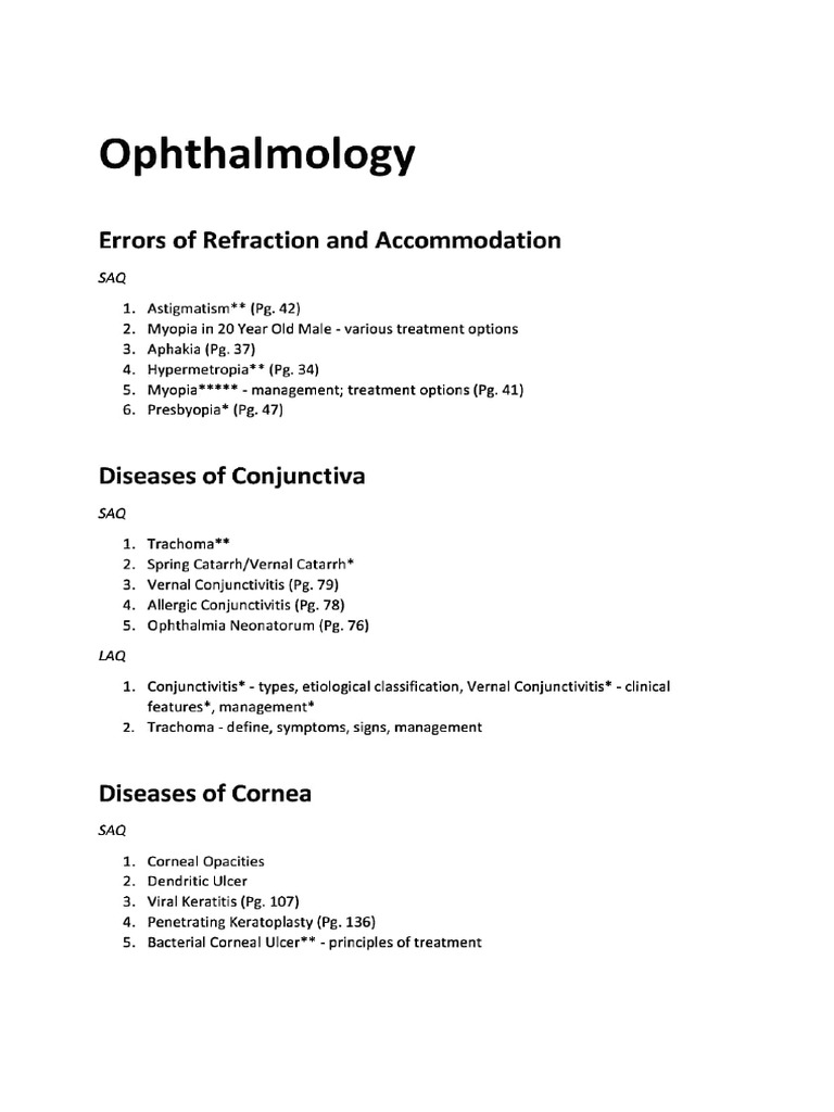OPTHA Important | PDF