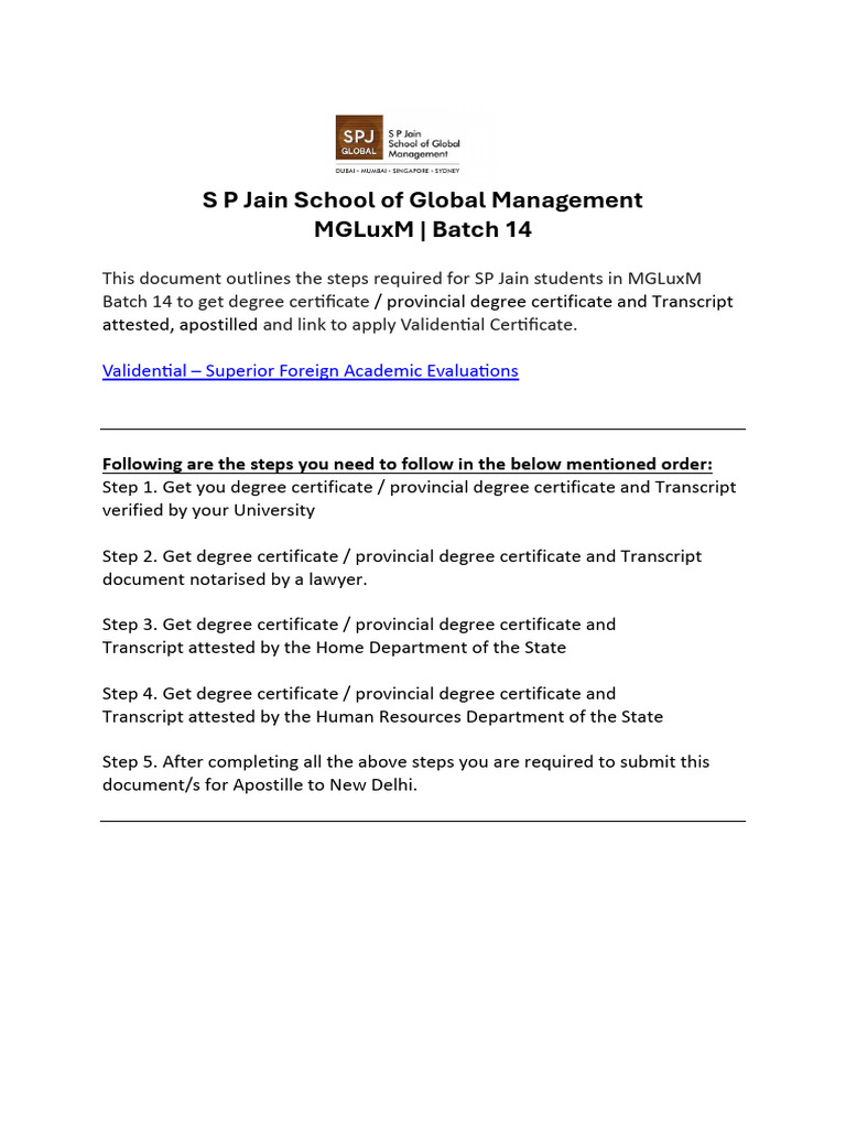 MGLuxM B14 Documentation Process | PDF