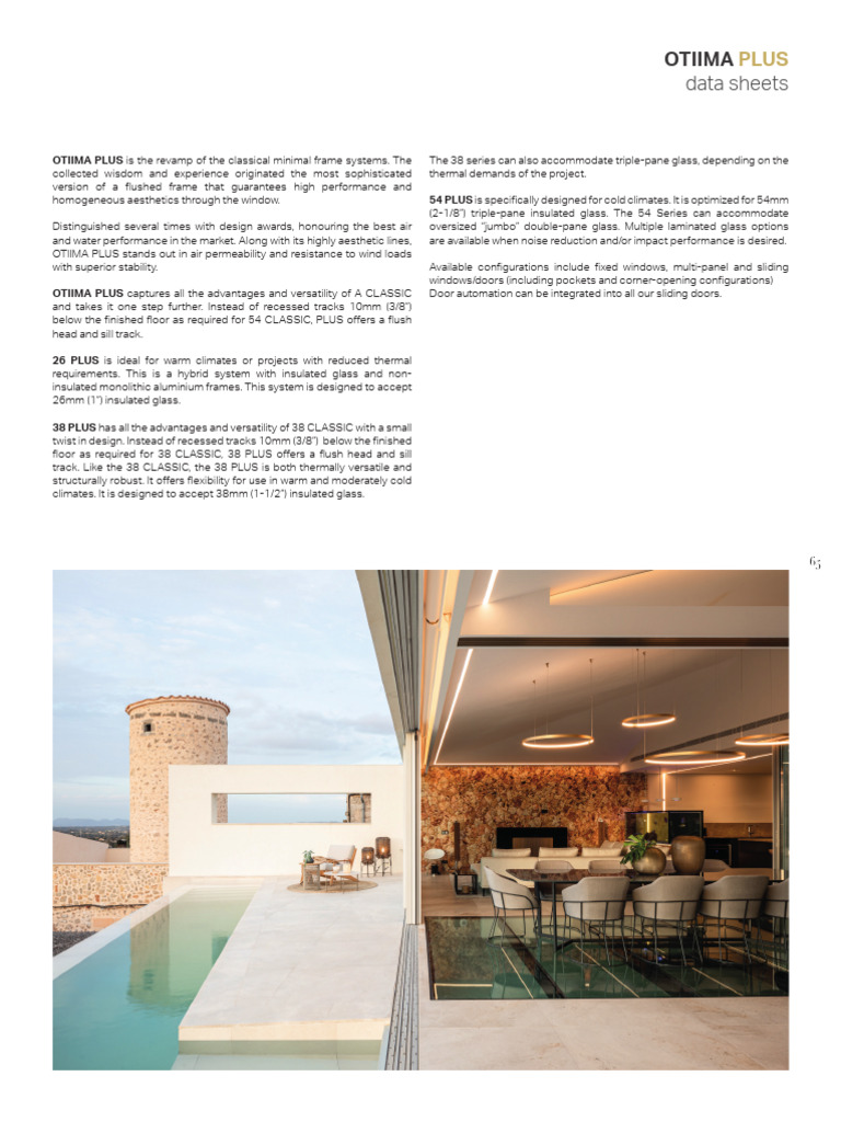 OTIIMA+PLUS +Technical+Sheet | PDF | Window | Glasses