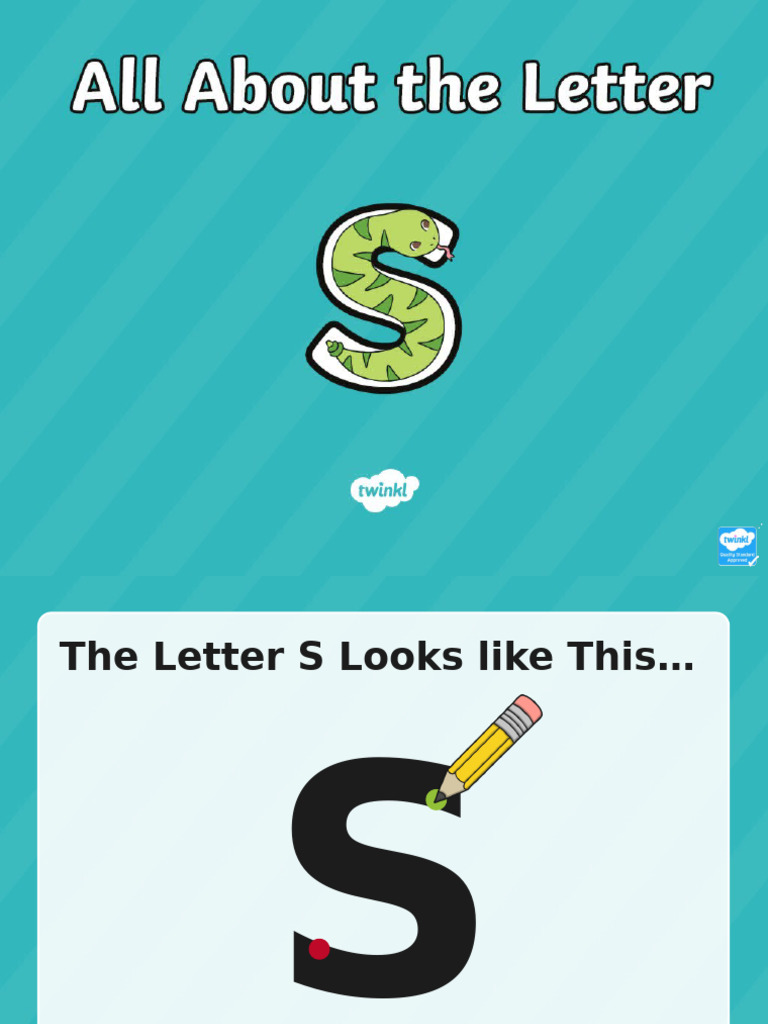 All About the Letter s Powerpoint | PDF