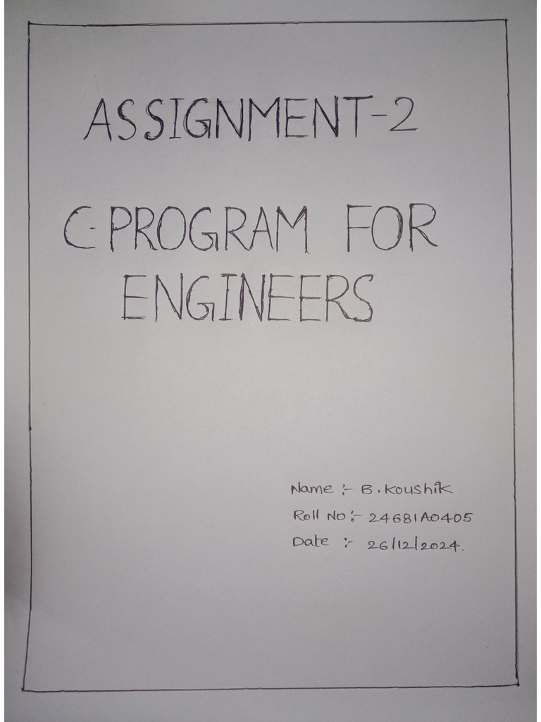 CP Assignment -2 | PDF