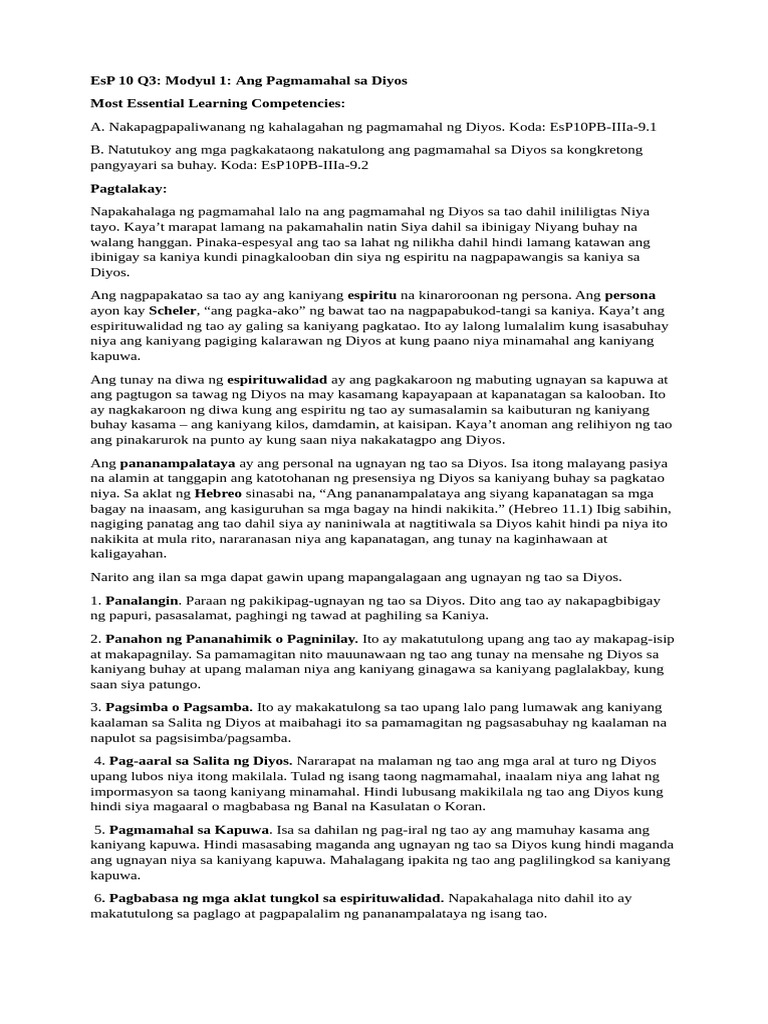 ESP10.Q3.MODYUL1-7 | PDF