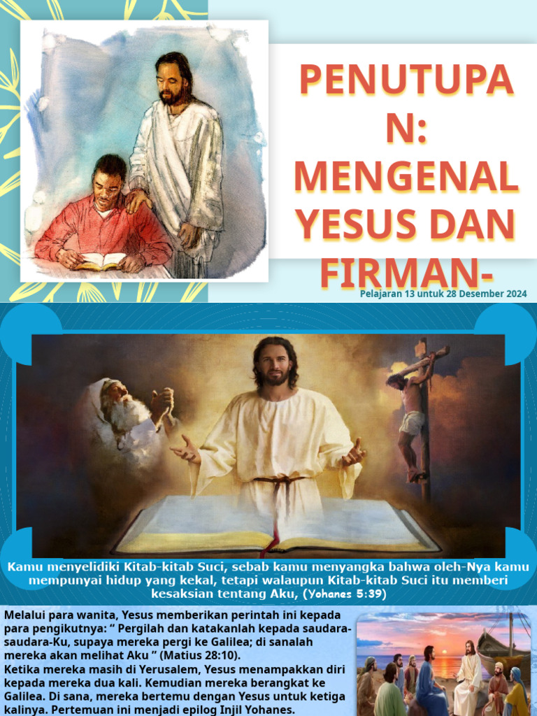 Mengenal Yesus: Epilog Injil Yohanes | PDF