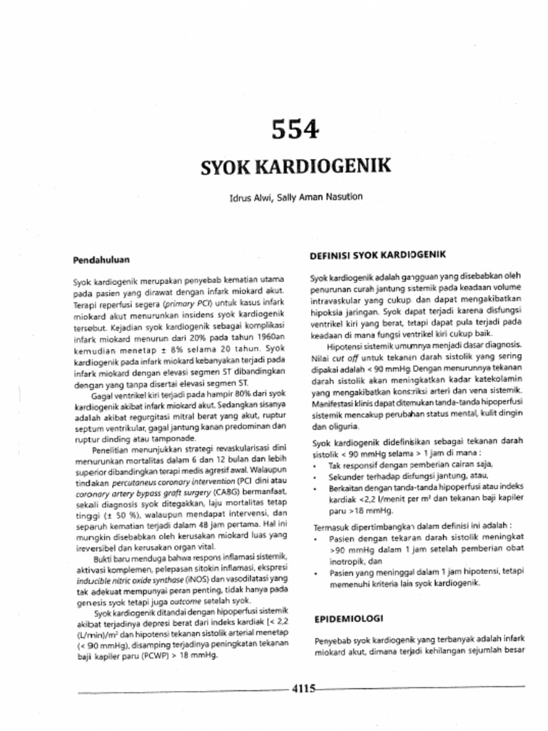 554. SYOK KARDIOGENIK | PDF