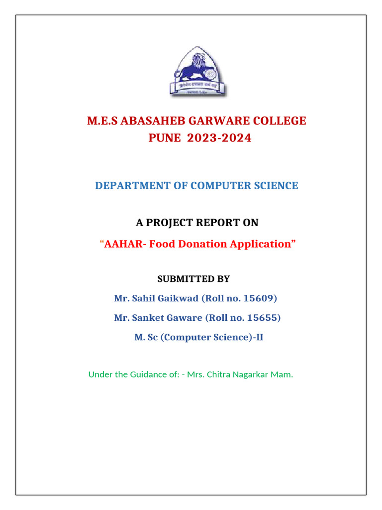 AAHAR: Food Donation App Overview | PDF | Feasibility Study | Usability