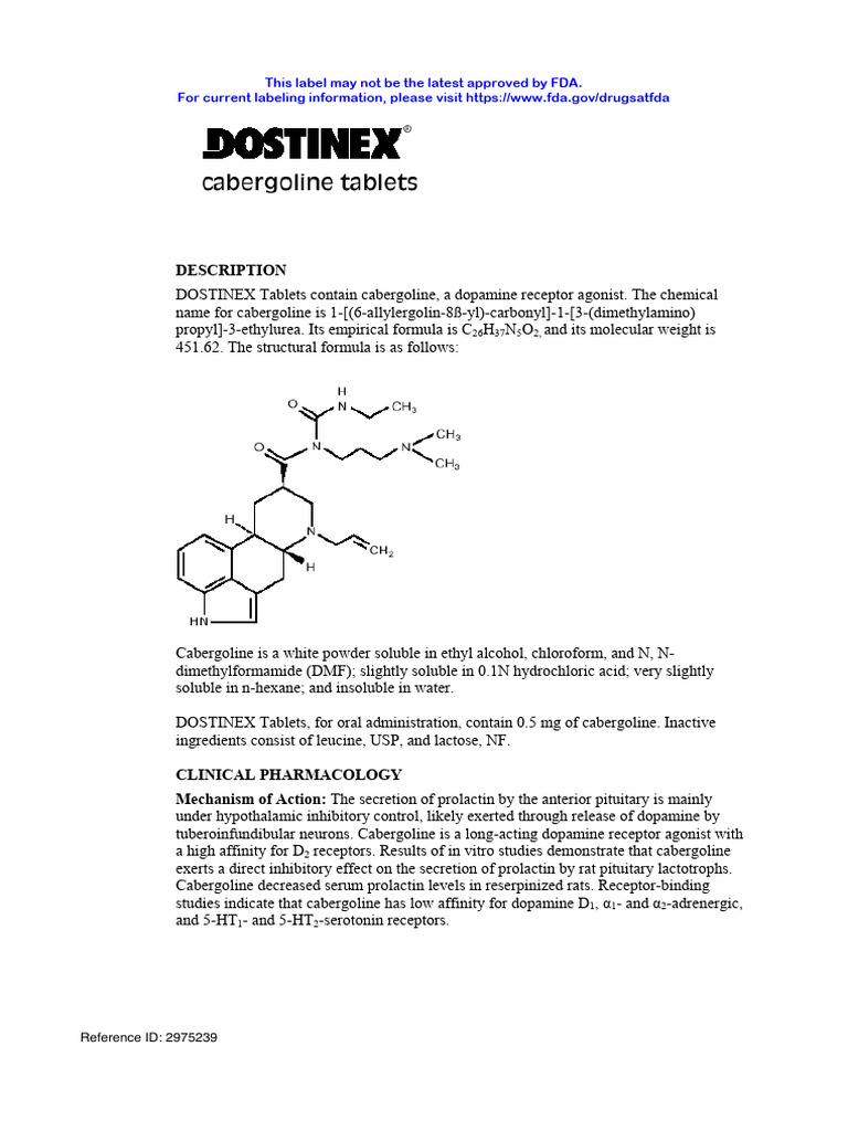 dostinex | PDF | Heart | Heart Failure