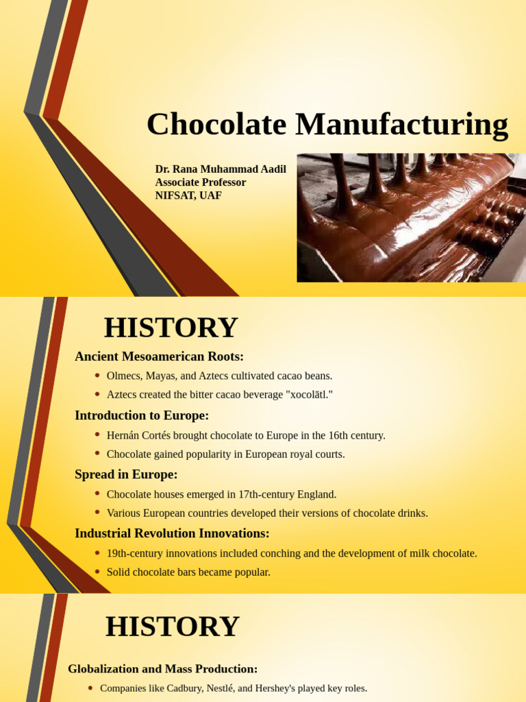 Chocolate Manufacturing Process Overview | PDF | Chocolate | Cocoa Bean