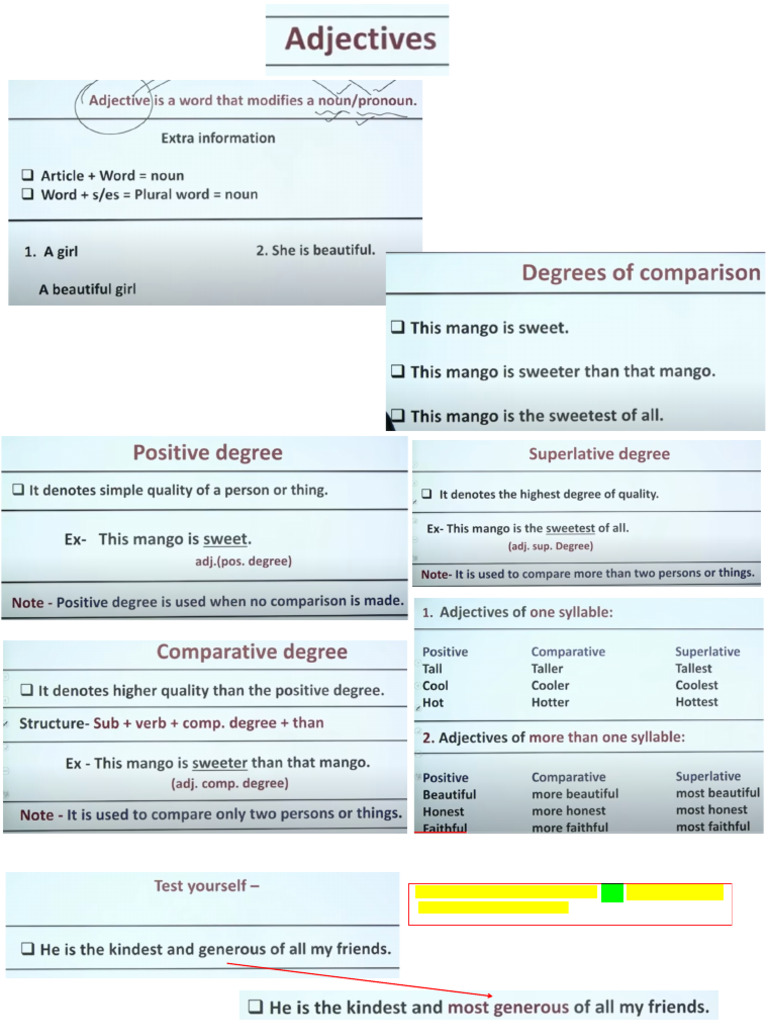 All About Adjective | PDF