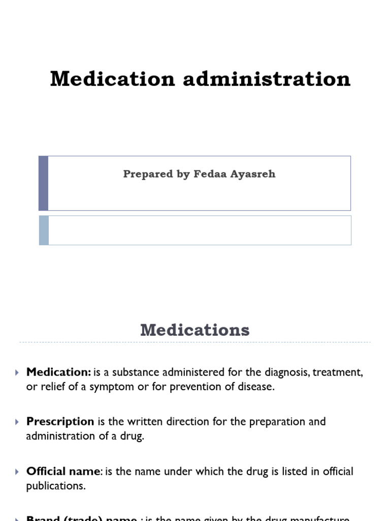Medication Administration Guidelines | PDF | Topical Medication ...