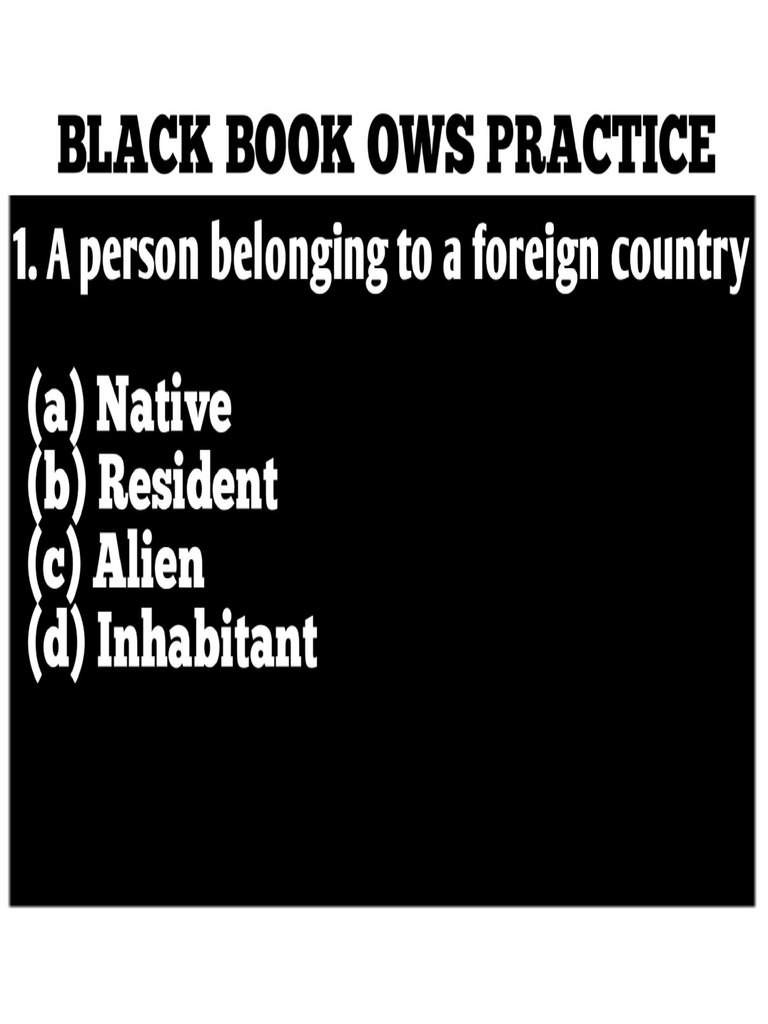 300 Ows Practice Set | PDF