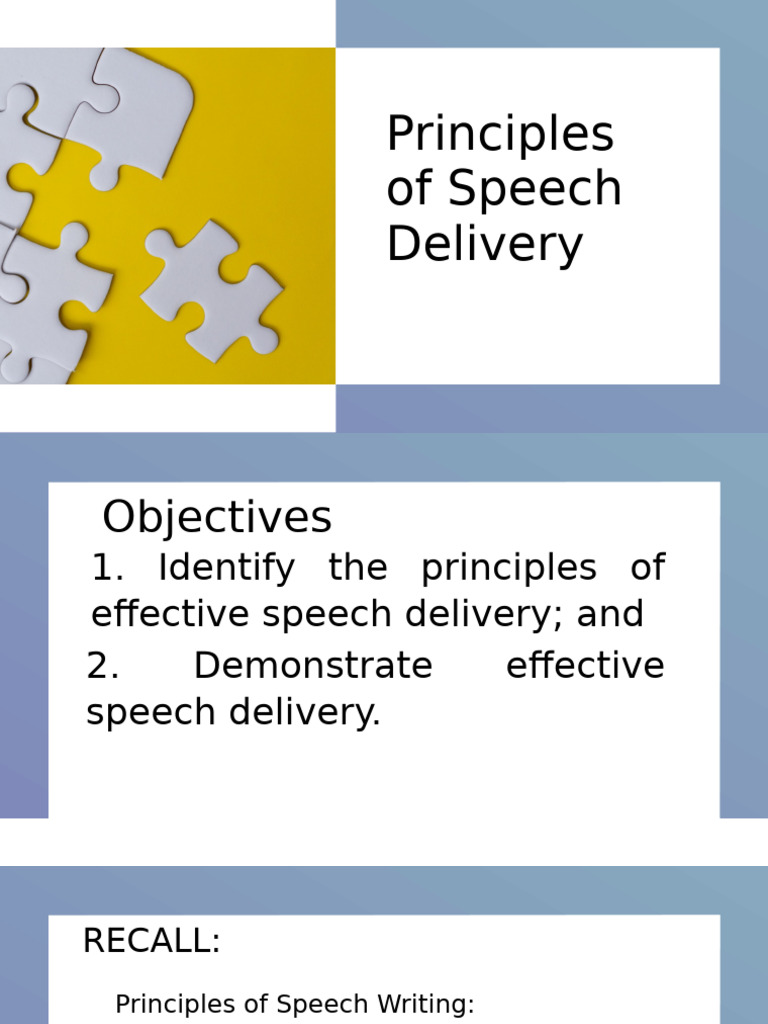 Effective Speech Delivery Techniques | PDF | Speech | Human Voice