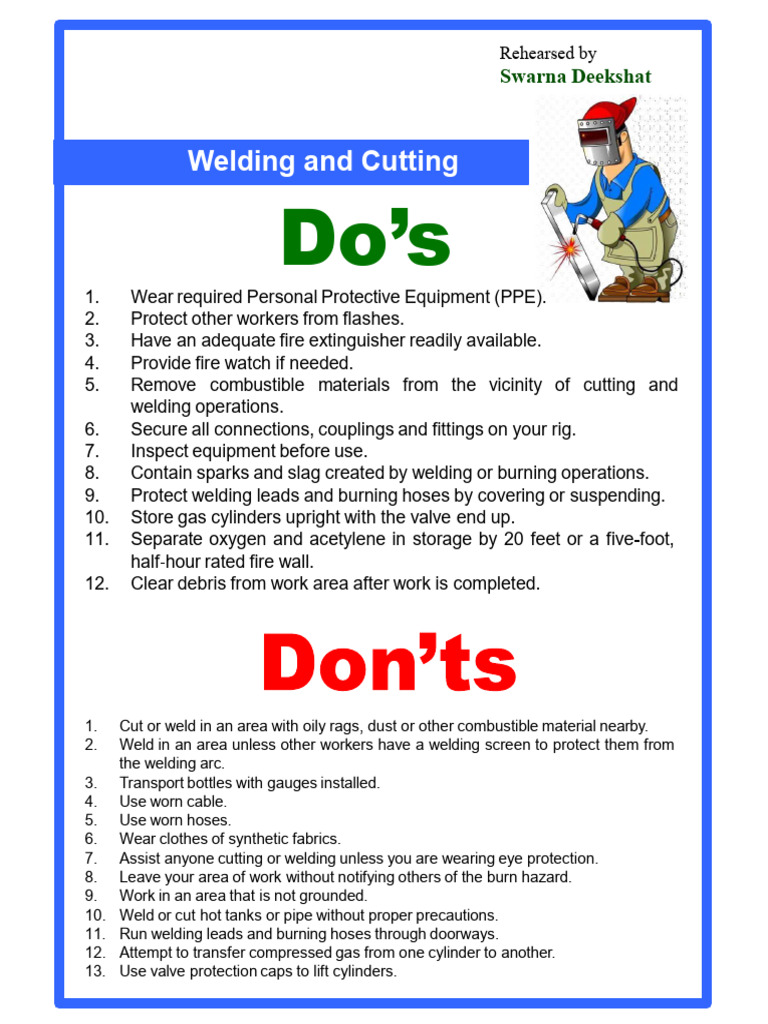 Welding Do and Dont | PDF