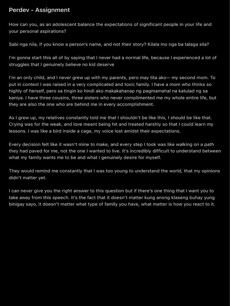 Perdev - Assignment | PDF