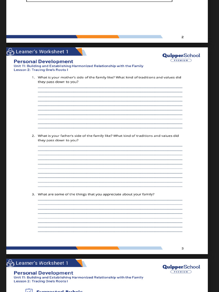 PD 11_12 Q2 1102 Building and Establishing Harmonized Relationship With the Family SW1.PDF ...