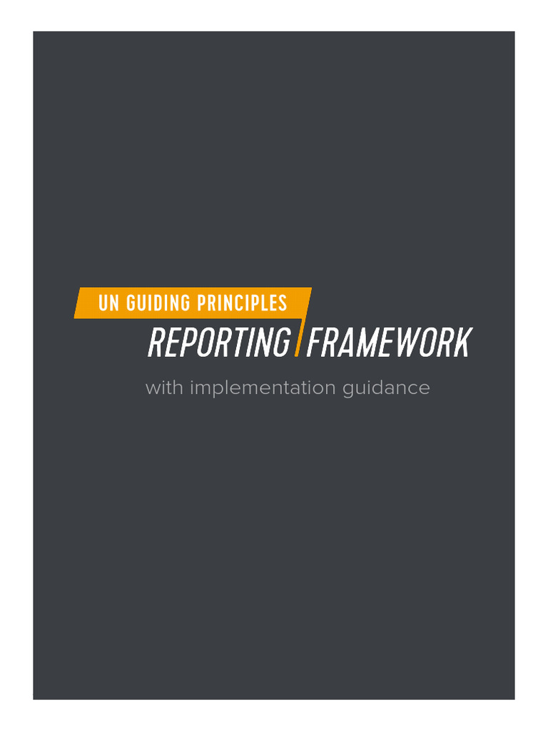 UNGPReportingFramework Withguidance2017 | PDF | Human Rights ...