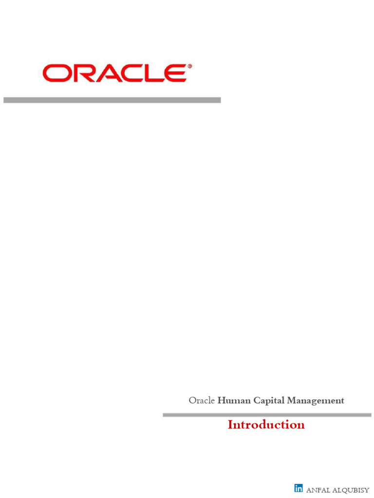 Oracle Human Capital Management | PDF | Human Resource Management ...