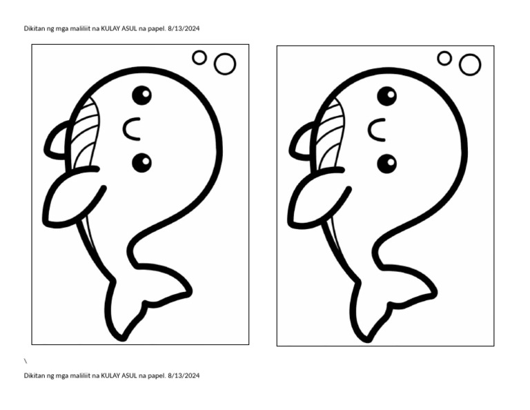 blue whale coloring | PDF