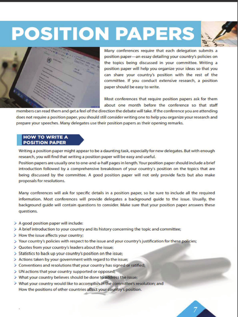 GIMUN2025 Position Papers | PDF