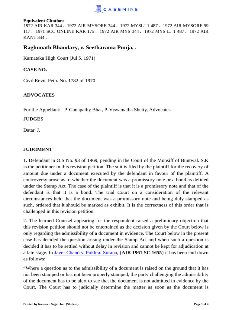 casemine-judgment-178493 | PDF | Negotiable Instrument | Justice