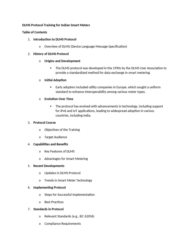 DLMS Protocol Training for Indian Smart Meters | PDF | Interoperability ... DLMS Protocol Training for Indian Smart Meters | PDF | Interoperability ...
