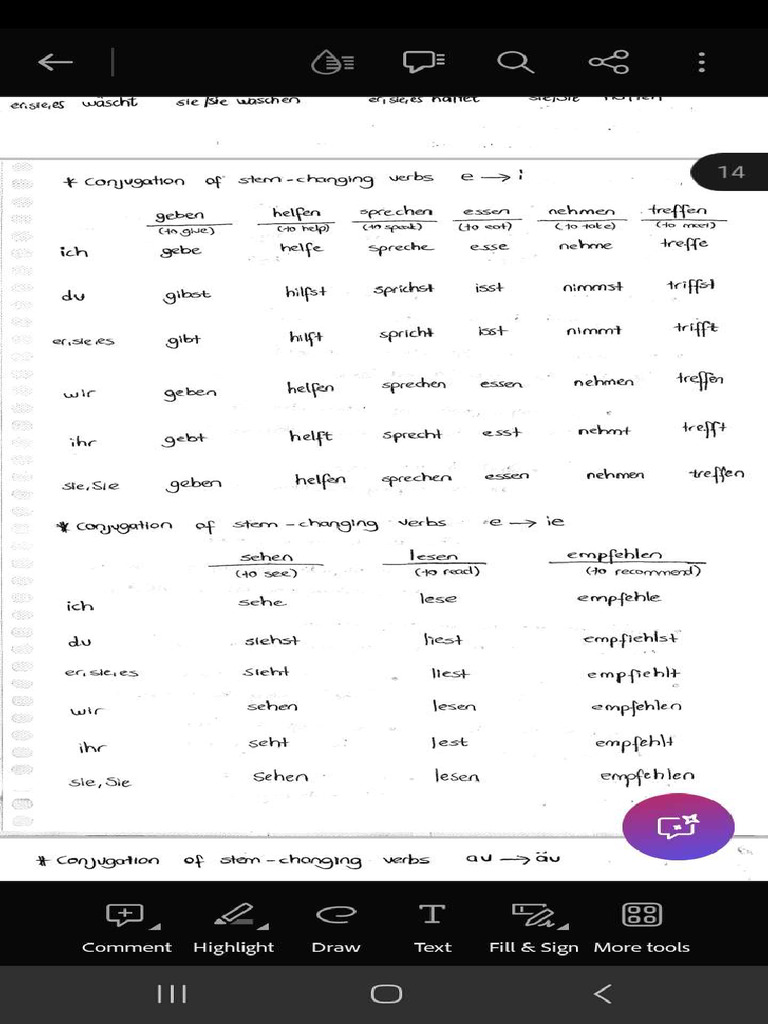 Verb Conjugation | PDF