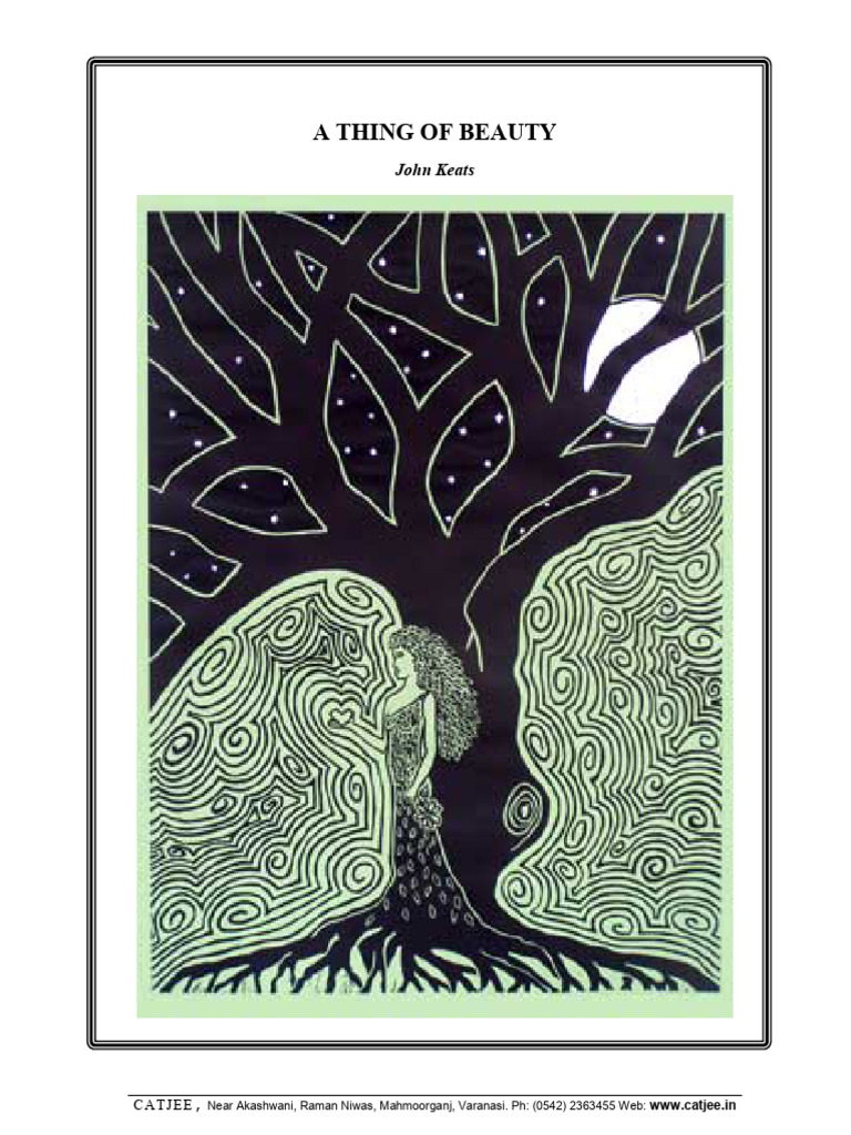 John Keats' "A Thing of Beauty" Analysis | PDF