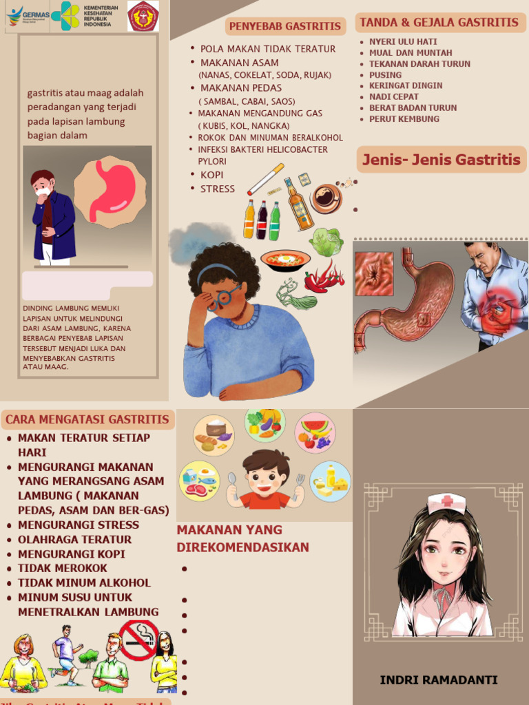 Leaflet Gastritis Indri | PDF