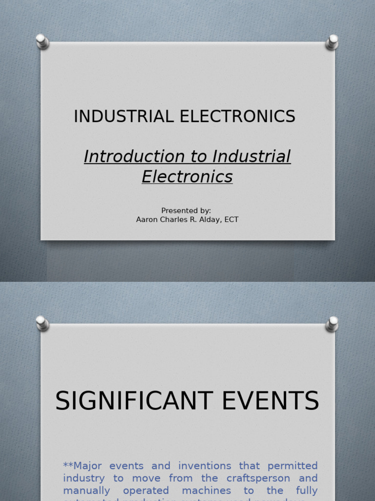 Evolution of Industrial Electronics | PDF | Automation | Engineering