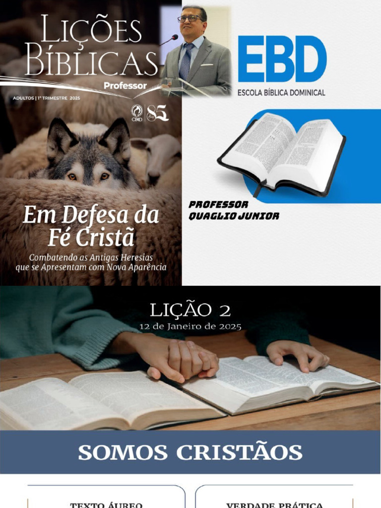Ebd 1 Trimestre 2025 Lição 2 | PDF | Apóstolo Paulo | Jesus