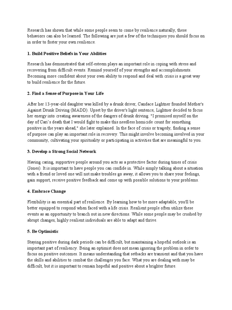 Rezilienta Definitiit | PDF | Psychological Resilience | Coping ...