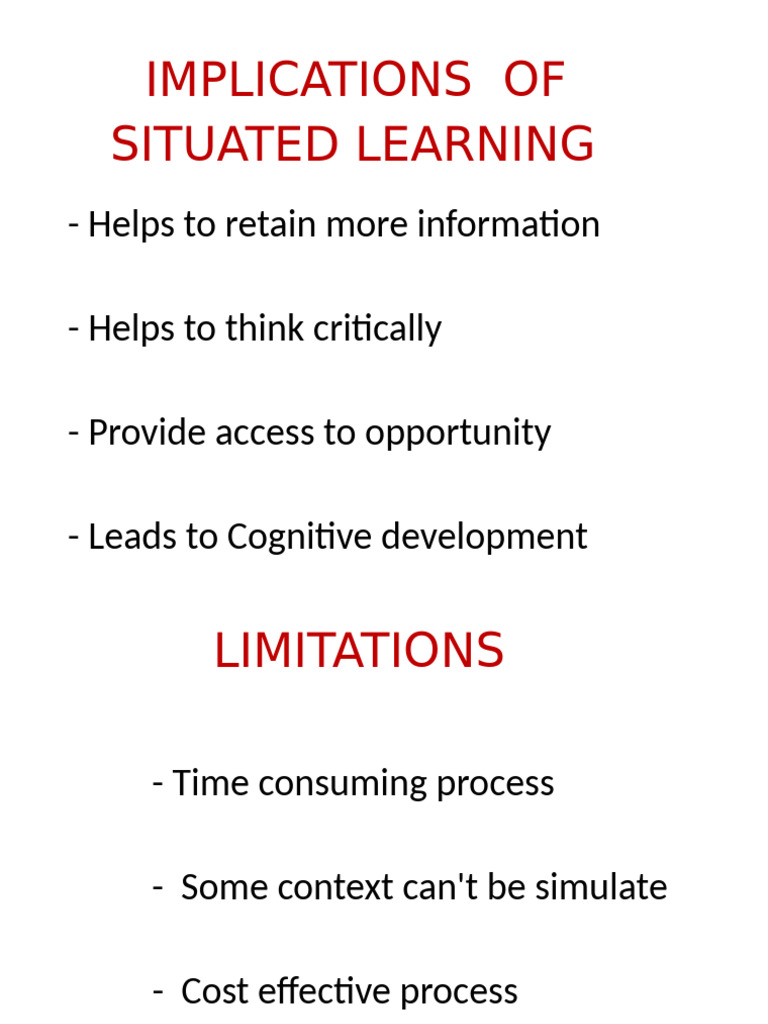 Situated Learning | PDF